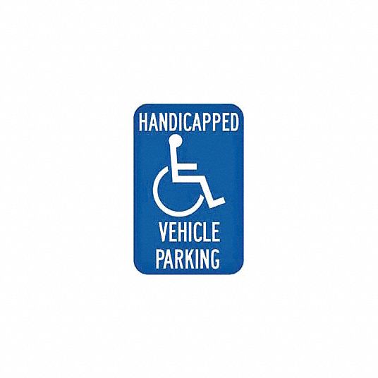 Handicap Parking Sign, Retroreflective Grade High Intensity Prismatic ...