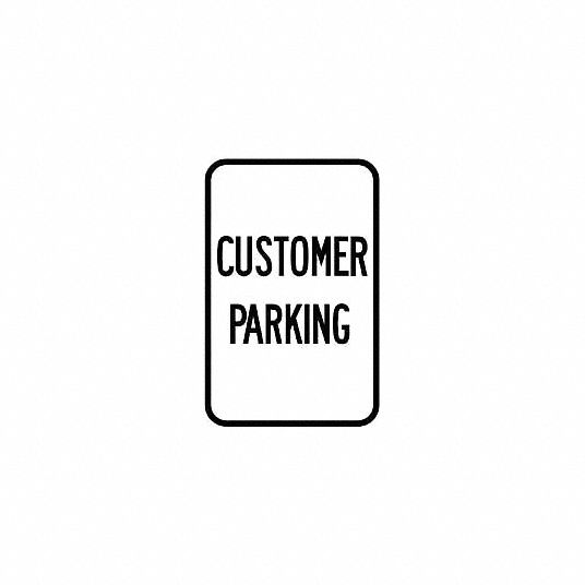 18 in x 12 in Nominal Sign Size, Aluminum, Parking Sign - 3YVZ2|115237 ...