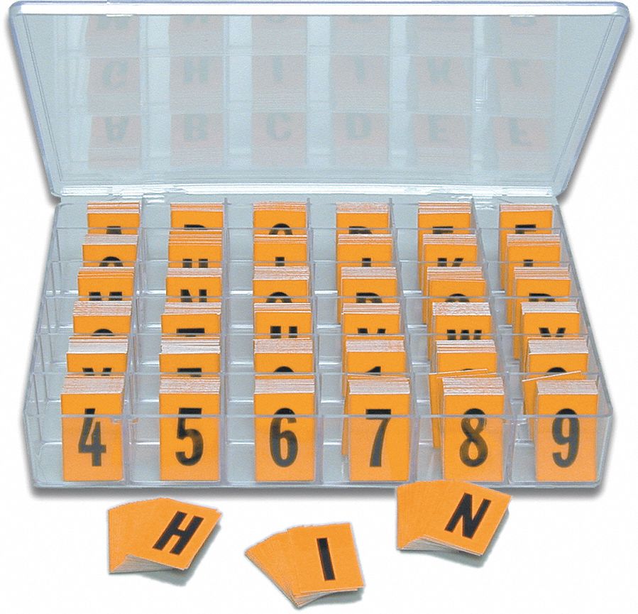 ELECTROMARK Official Telephone Numbering Kit, A Thru Z, 0 Thru 9, 1 EA ...