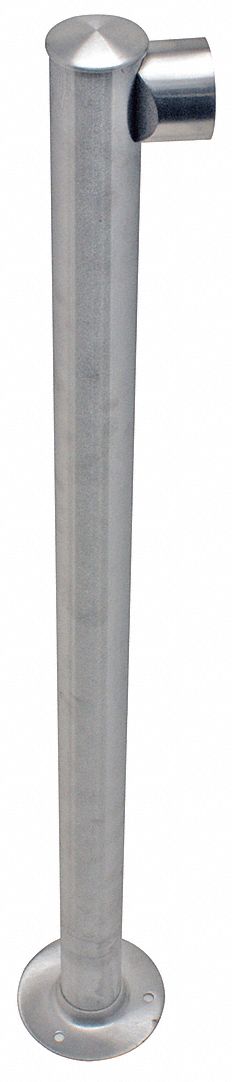 TENSABARRIER, Rigid Barrier End Post, 36 in Overall Ht, Rigid Barrier ...