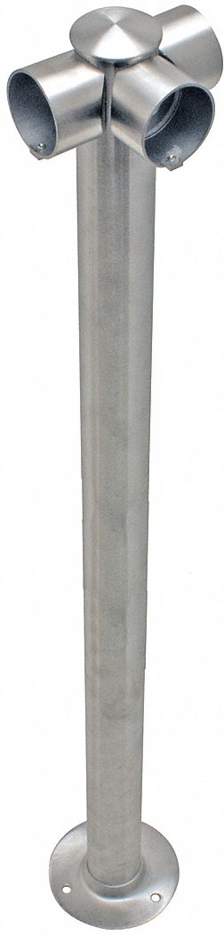 TENSABARRIER, Rigid Barrier 3 Way Post, 36 in Overall Ht, Rigid Barrier ...