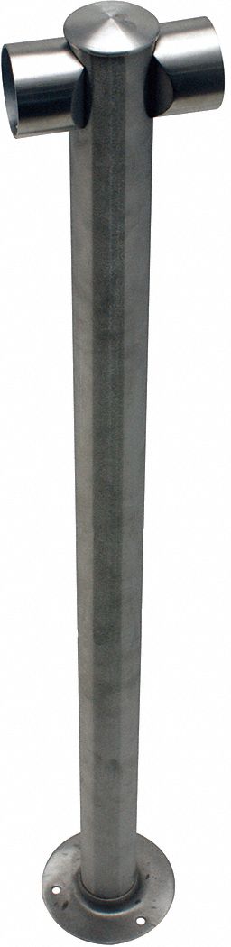 TENSABARRIER, Rigid Barrier Center Post, 36 in Overall Ht, Rigid ...