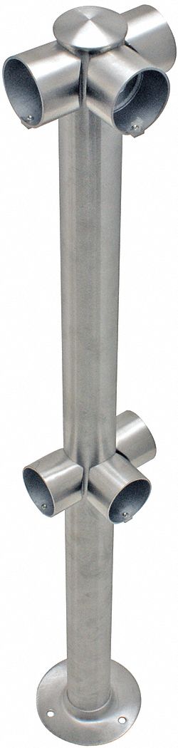 TENSABARRIER, Rigid Barrier 3 Way Post, 36 in Overall Ht, Rigid Barrier ...