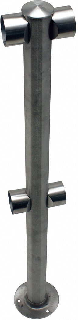 TENSABARRIER, Rigid Barrier Center Post, 36 in Overall Ht, Rigid ...