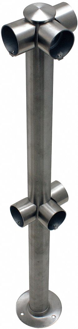 TENSABARRIER, Rigid Barrier 3 Way Post, 36 in Overall Ht, Rigid Barrier ...