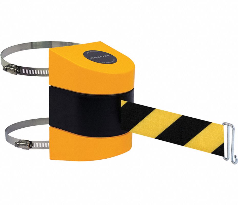 TENSABARRIER Barrera de Cinta Retráctil, Placa de Montaje por ...