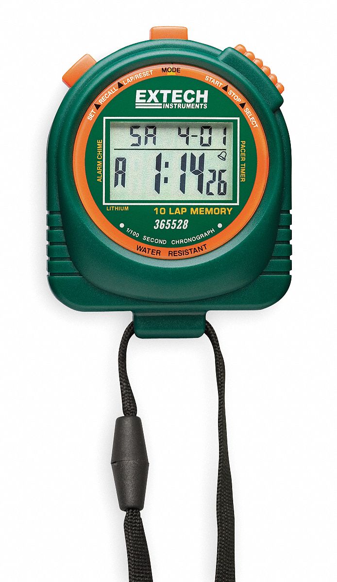 Digital Stopwatch,Pacer Function - Grainger