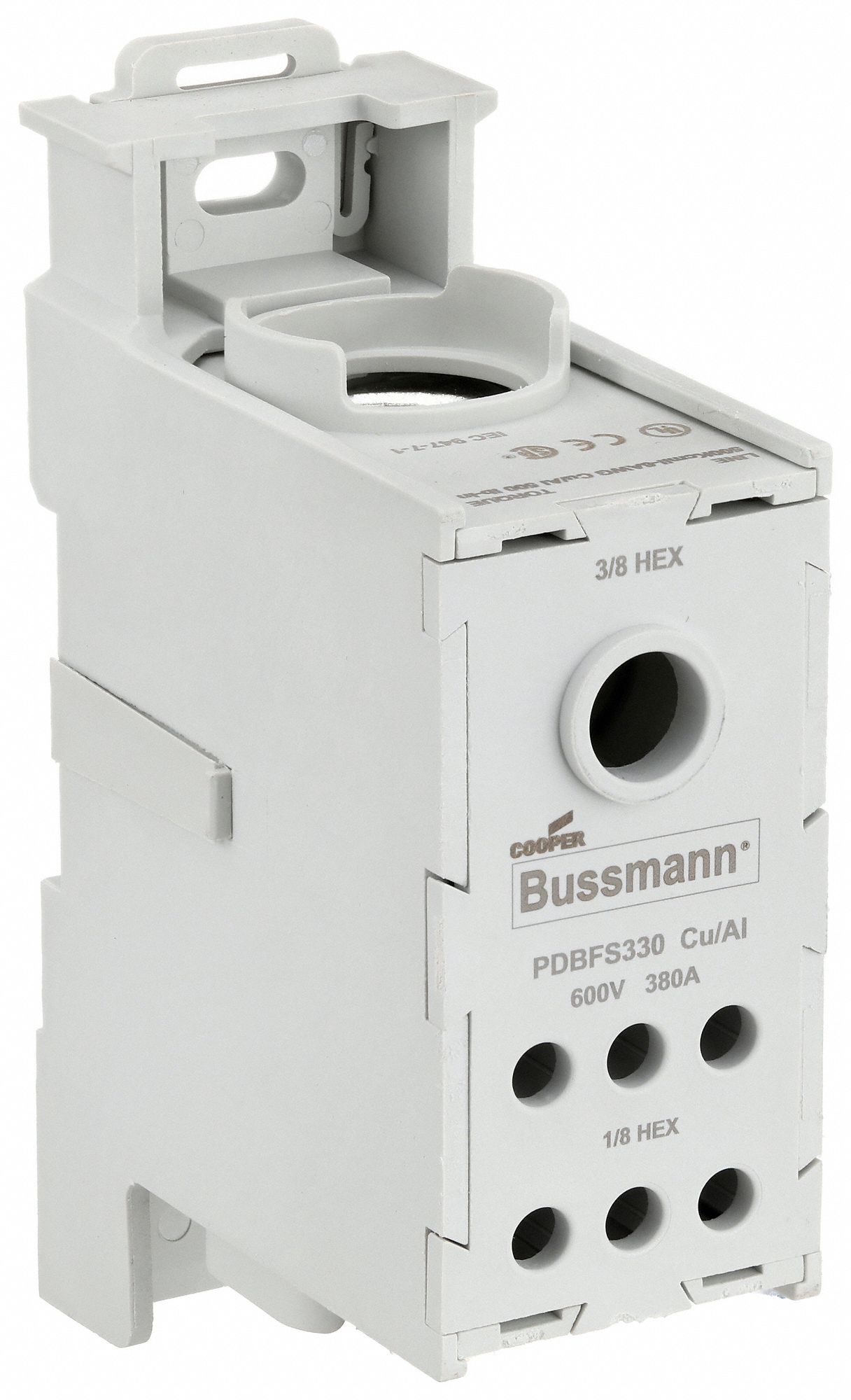 BUSSMANN, 1 Poles, Surface Mount, Power Distribution Block - 3ZJA5|PDBFS330 - Grainger