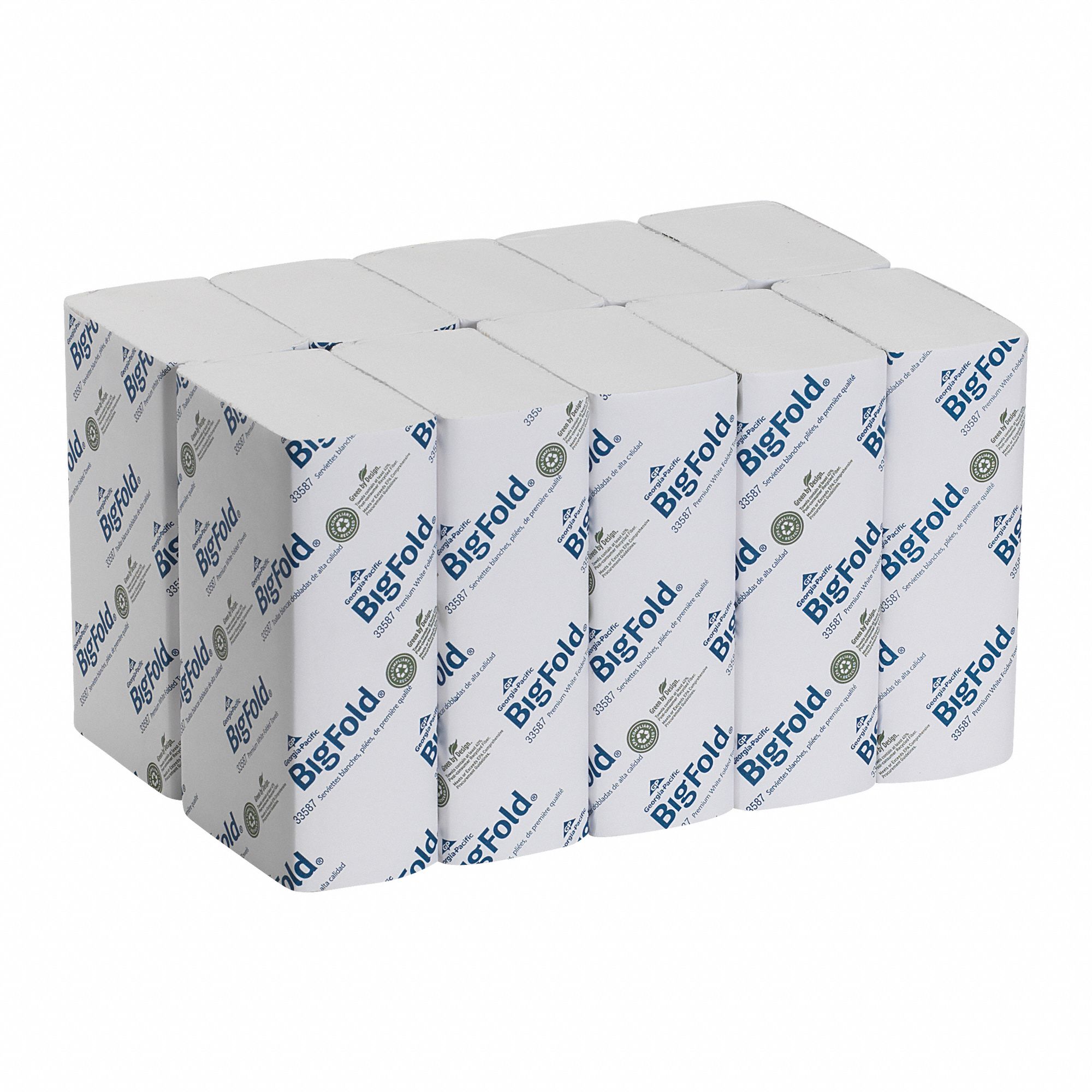 GEORGIA-PACIFIC Paper Towel Sheets: White, 10 1/4 in Sheet Wd, 10 3/4 ...