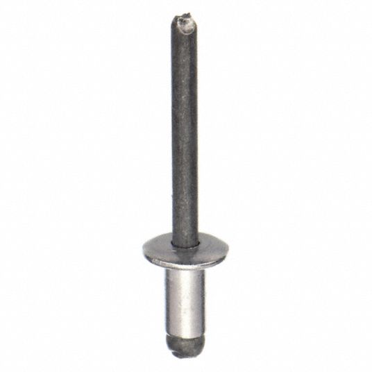 POP AVDEL Blind Rivet, Domed Head, Steel Mandrel, 0.3 in L, 3/16 in ...