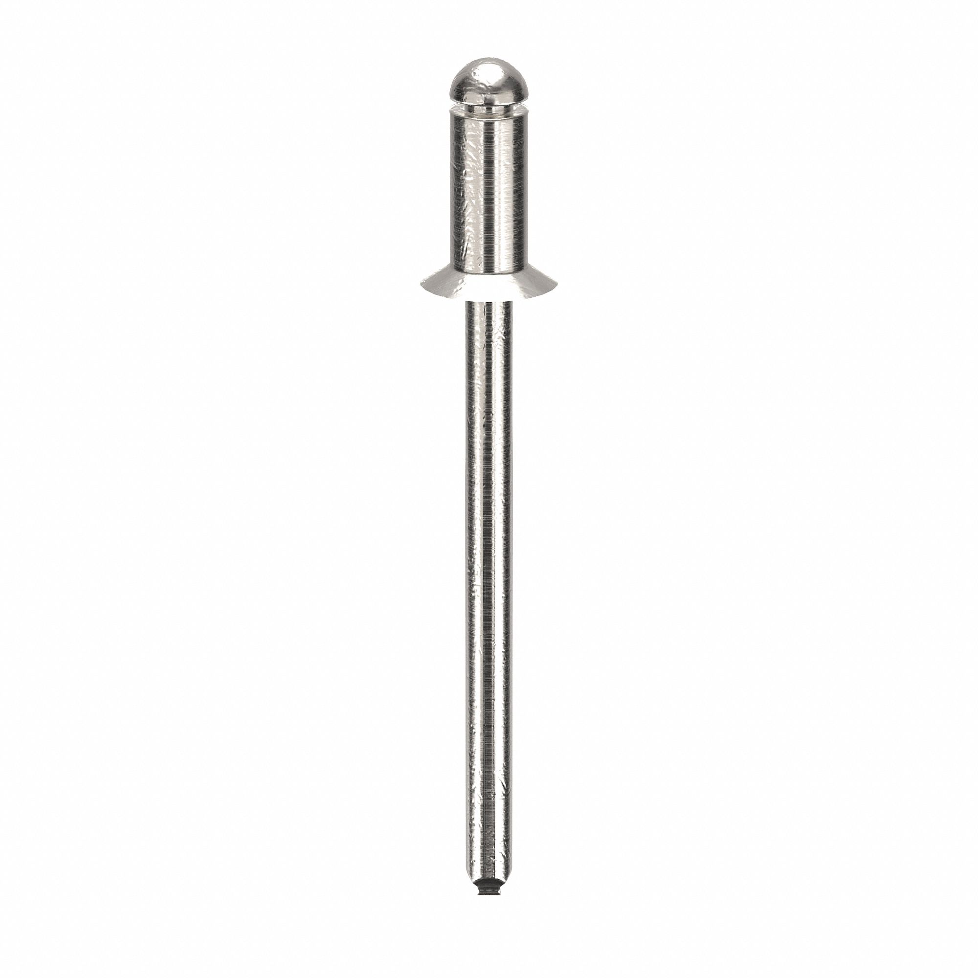 Inch, 1 11/32 in Overall Lg, Blind Rivet,1 17/50" L,0.122" dia,PK500 ...