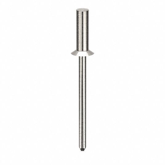 Inch, 1 1/2 in Overall Lg, Blind Rivet,1 1/2" L,0.124" dia,PK500 ...
