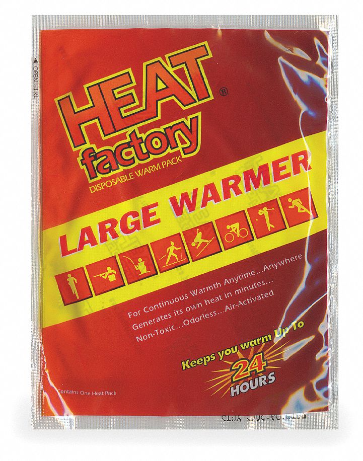 HEAT FACTORY USA, 5 1/2 in Temp Pack Lg, 4 in Temp Pack Wd, Heat Pack ...