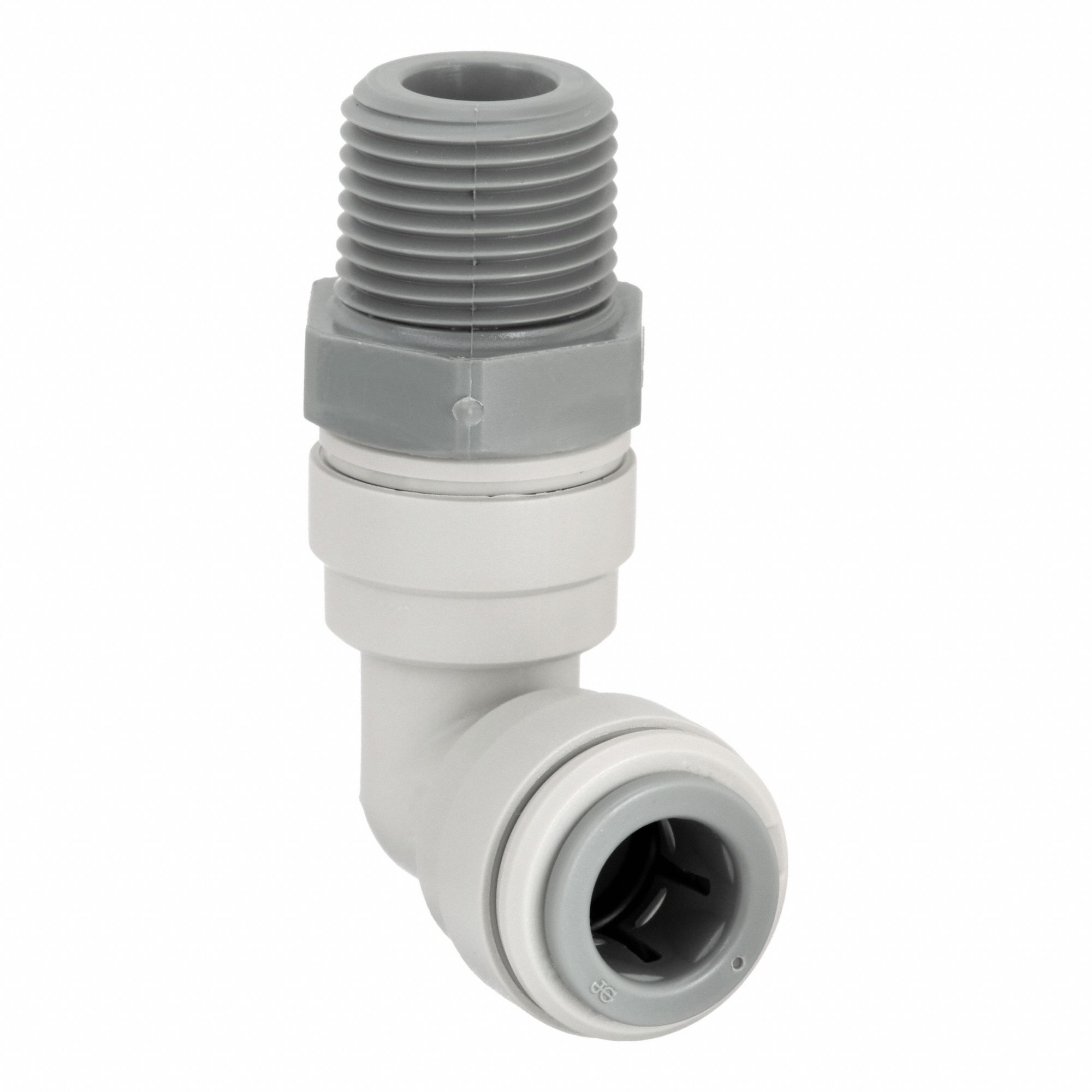 JOHN GUEST, Tee, 3/8 in OD 1/4 in OD x 3/8 in OD Size, Push-Fit Tee Fitting - 3ZLE9|PI301208S ...