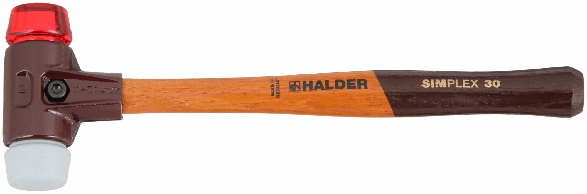 HALDER SIMPLEX Soft Face Hammer: Plastic/Rubber, 12 oz Head Wt, 1 1/8 ...