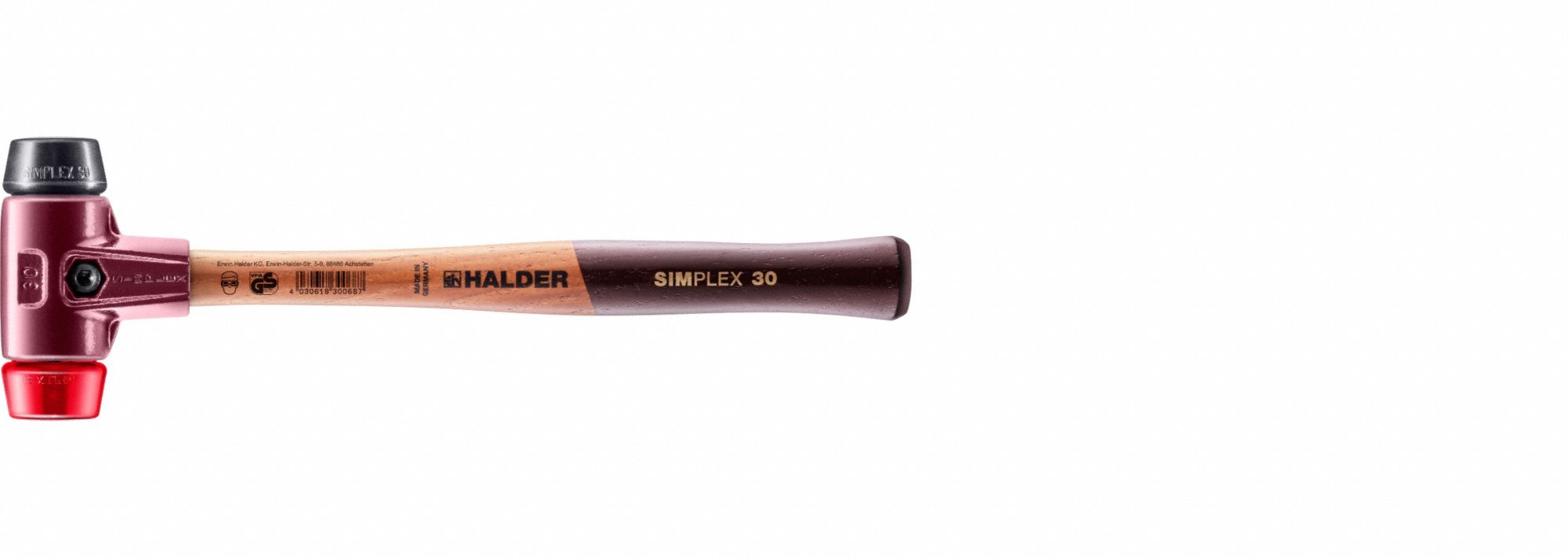 HALDER SIMPLEX Martillo con Cara Suave Mazo de Cabeza Suave 12 oz. 12 ...