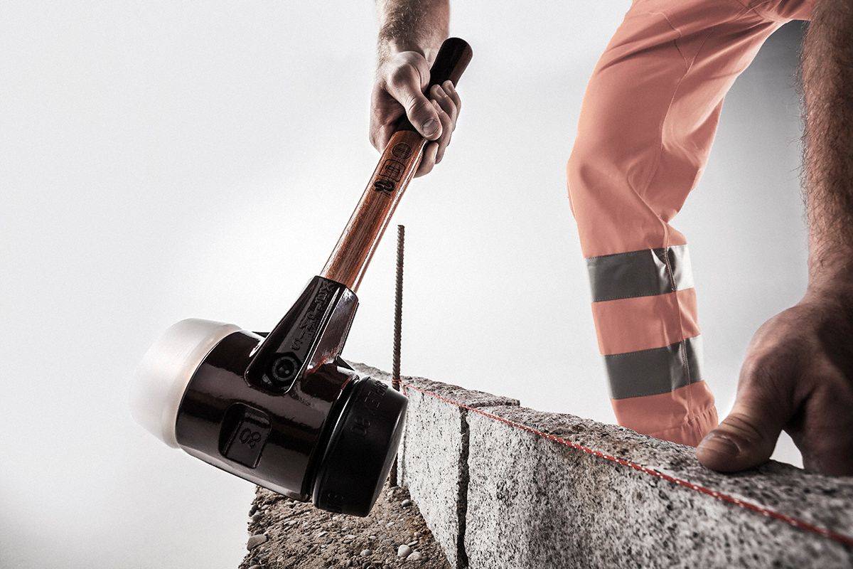 HALDER SIMPLEX Soft Face Hammer: Plastic/Rubber, 12 oz Head Wt, 1 1/8 ...