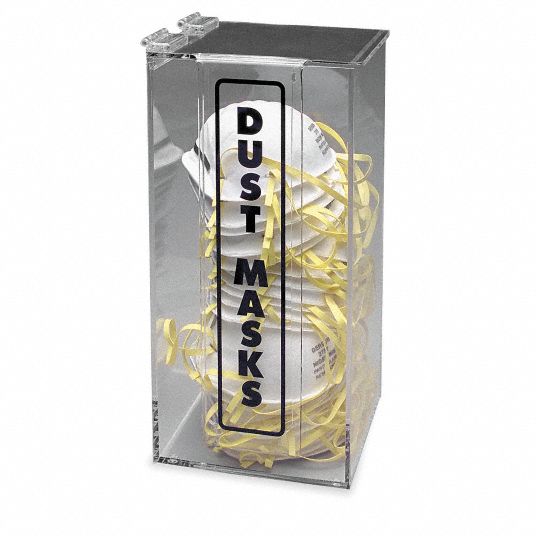 Dust Mask Dispenser, Acrylic - Grainger
