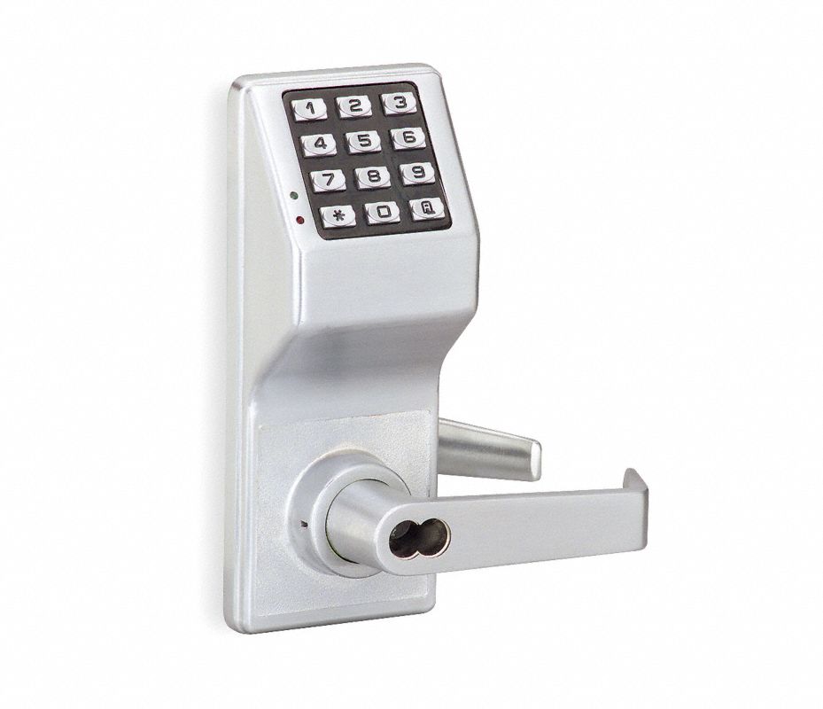TRILOGY BY ALARM LOCK Cerradura con Control, Cromo Satinado, Serie ...