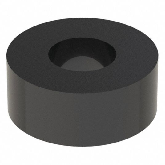 Round, Spacer, Nylon, Black, 5/16 in Outside Dia., PK 10 - Grainger
