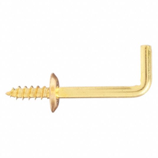 Shoulder Hook, Working Load Limit 3 lb, Overall Length 3/4 in, PK 4 ...