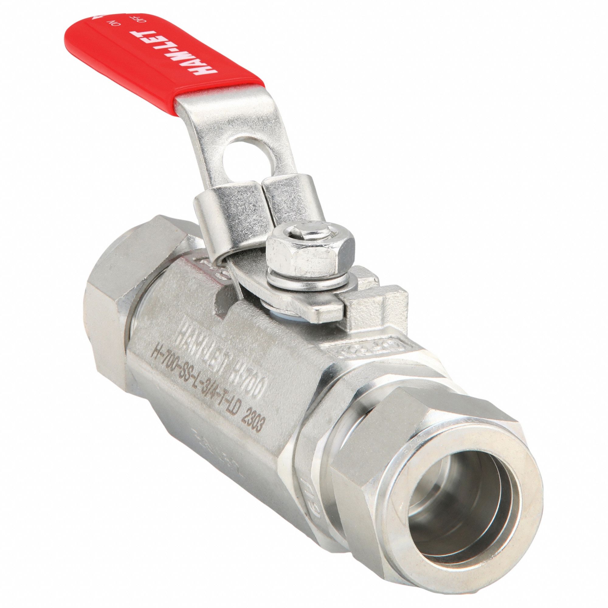 HAM-LET, 3/4 in, 316 Stainless Steel, Manual Two-Way Ball Valve - 3ZVR1 ...