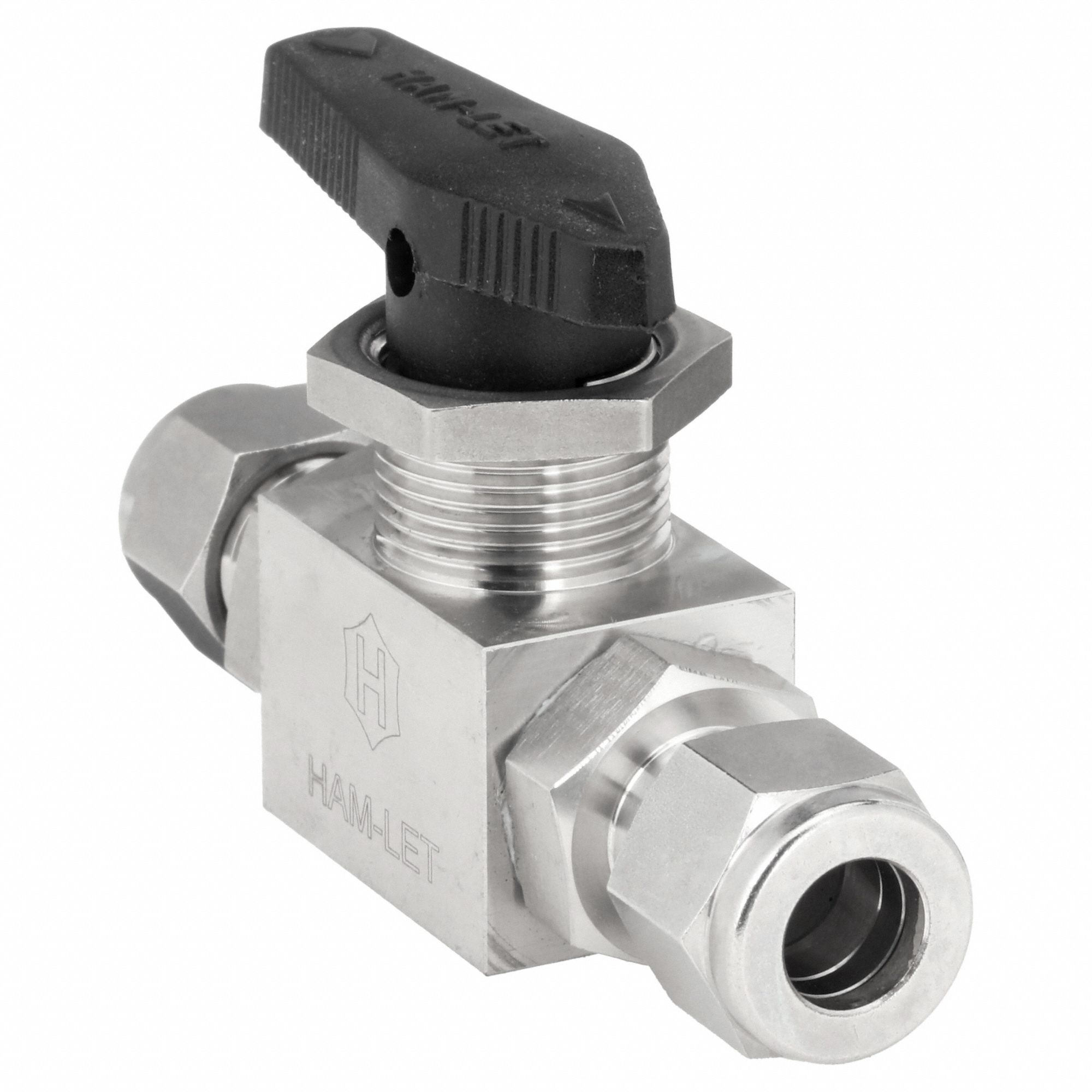 HAM-LET, 3/8 in, 316 Stainless Steel, Manual Two-Way Ball Valve - 3ZVT4 ...