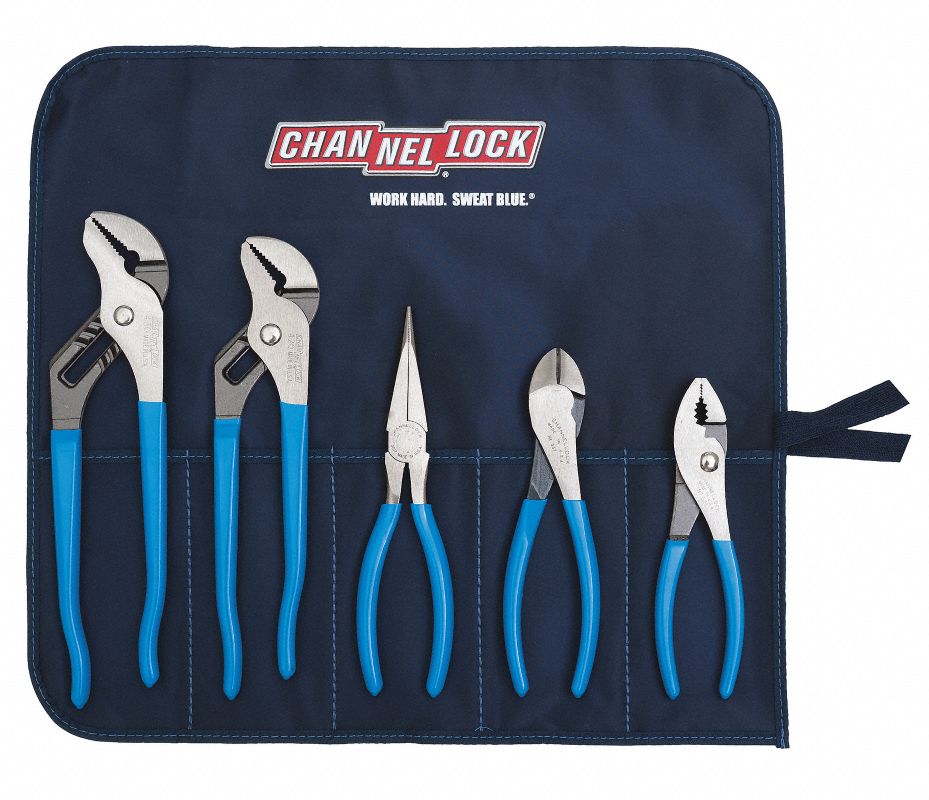 CHANNELLOCK Juego de Pinzas Punta Larga, Tipo Chofer, Extensibles 5 ...