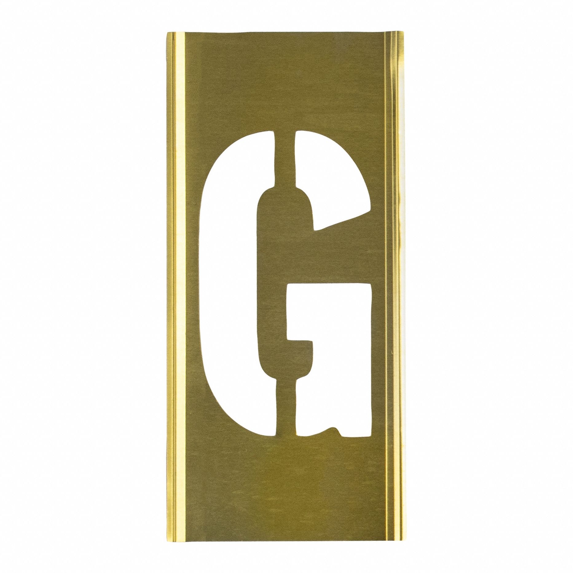 Stencil Sort-6" Brass Gothic G - Grainger