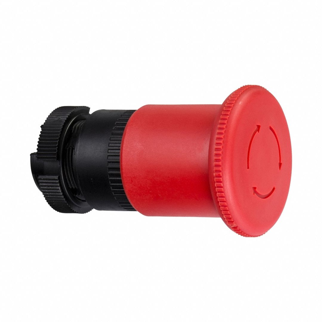 SCHNEIDER ELECTRIC, Red, 22 mm Mounting Size, Push Button - 832U53|ZA2BS844 - Grainger