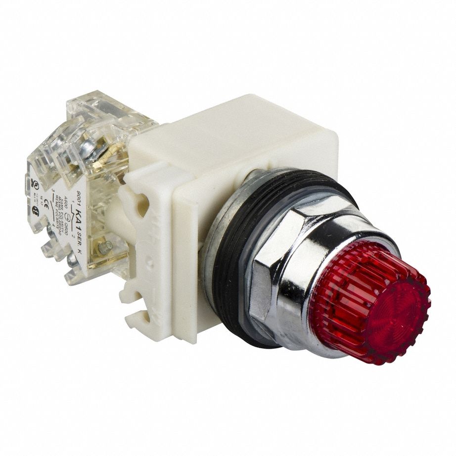 SCHNEIDER ELECTRIC, Illuminated, Extended Profile, Illuminated Push Button - 5KCE9|9001K2L35RH13 ...