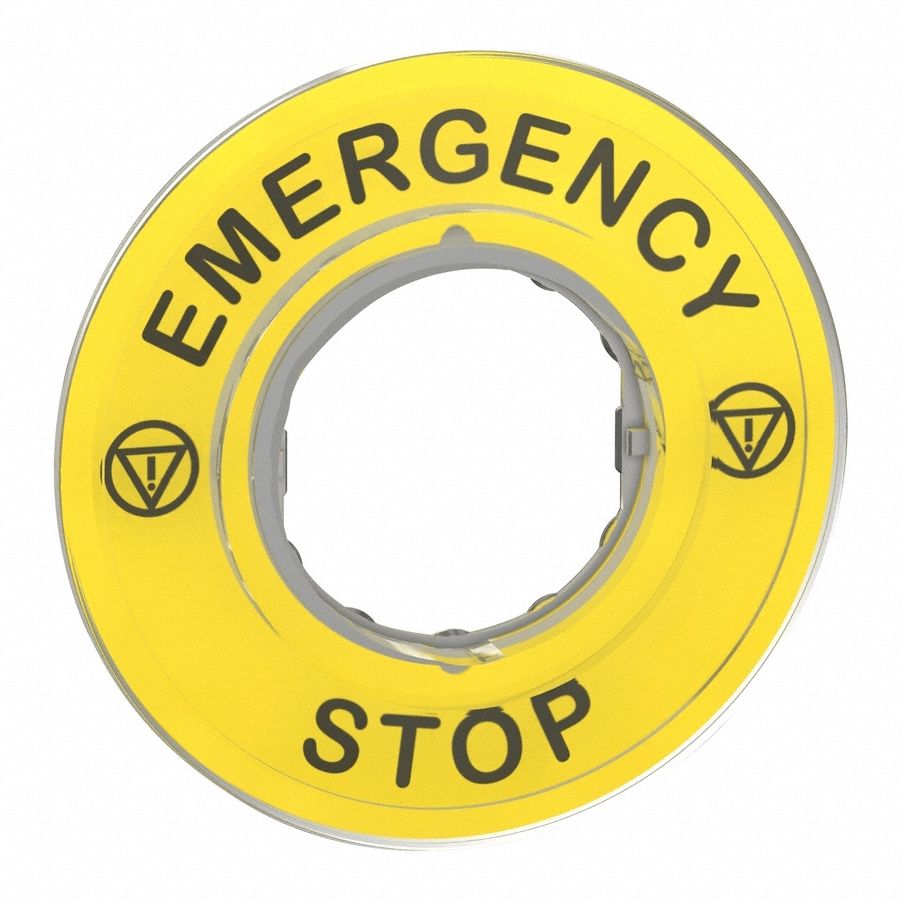 For Series XB4/XB5, Legend Ring - 615C25|ZBY9320 - Grainger