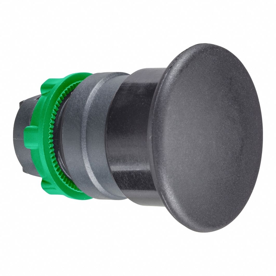 SCHNEIDER ELECTRIC, 22 mm Mounting Size, Non-Metallic, Mushroom Head Push Button - 55WG40 ...