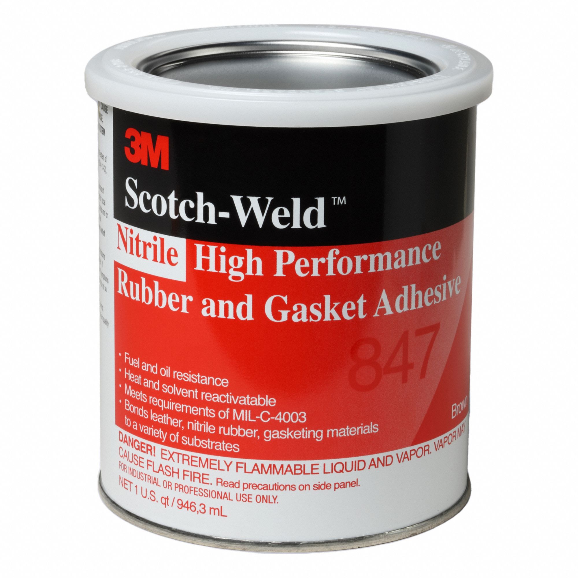 3M, 847, 32 fl oz, Gasket Adhesive - 600DL1|847 - Grainger