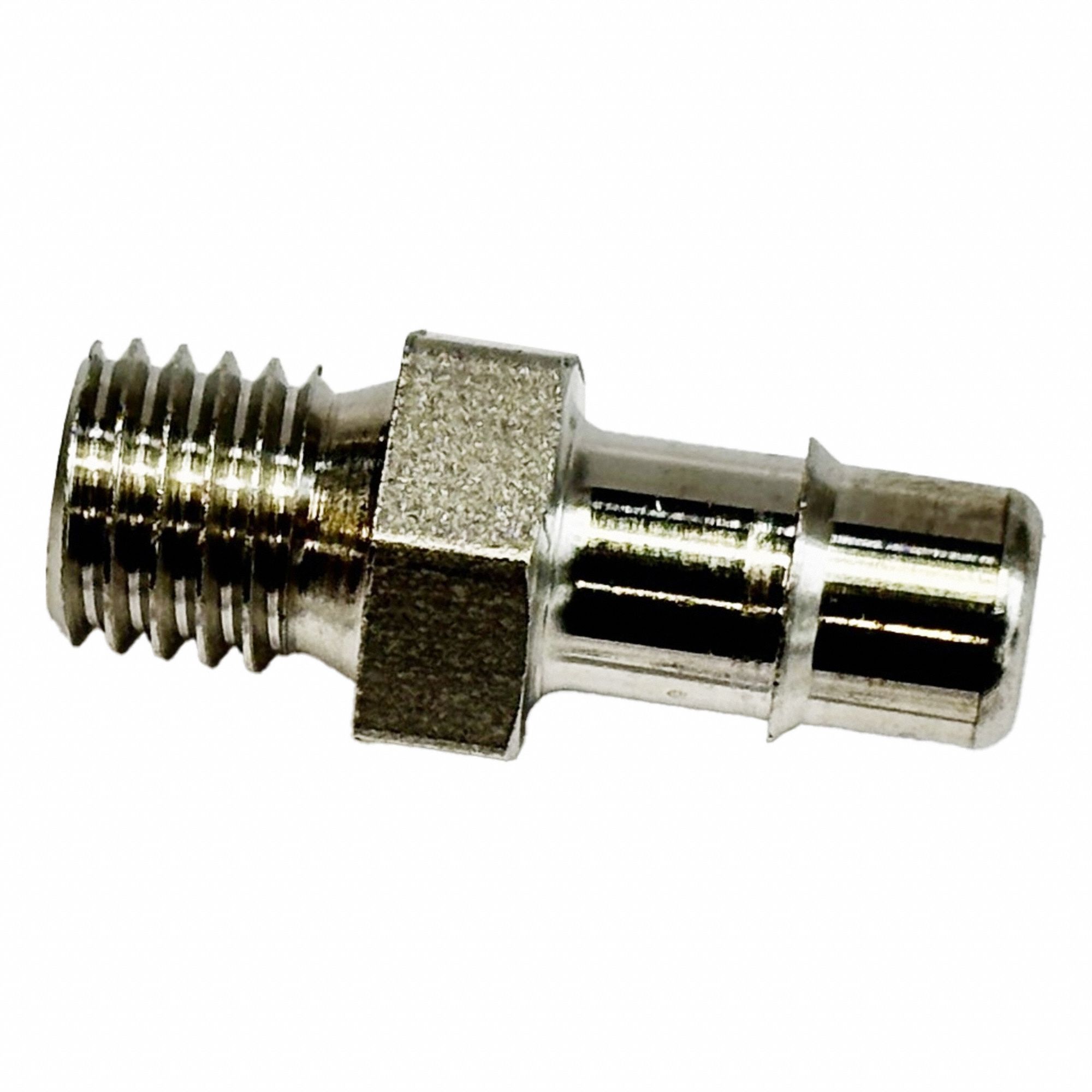 Threaded, Stainless Steel, Mini Barb Fitting - 892NF8|4-28B5-316SS ...