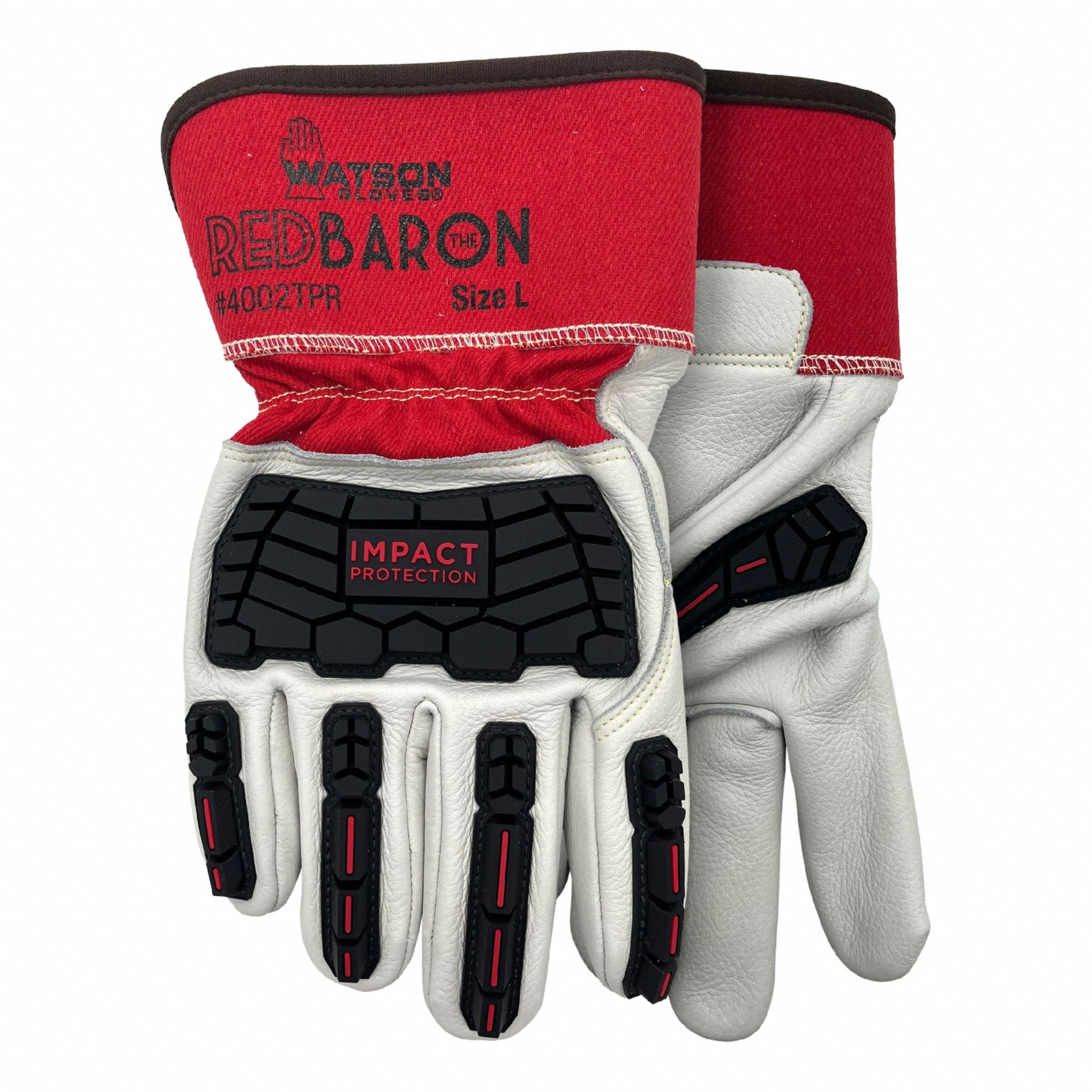 WATSON GLOVES, 2XL ( 13 ), Cowhide, Leather Gloves - 866UC5|4002TPR-XXL ...
