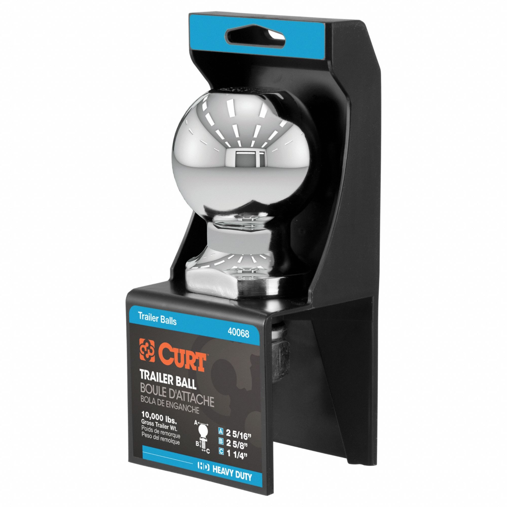 CURT, V, 10,000 lb Gross Vehicle Wt Capacity, Trailer Ball - 809LM0 ...