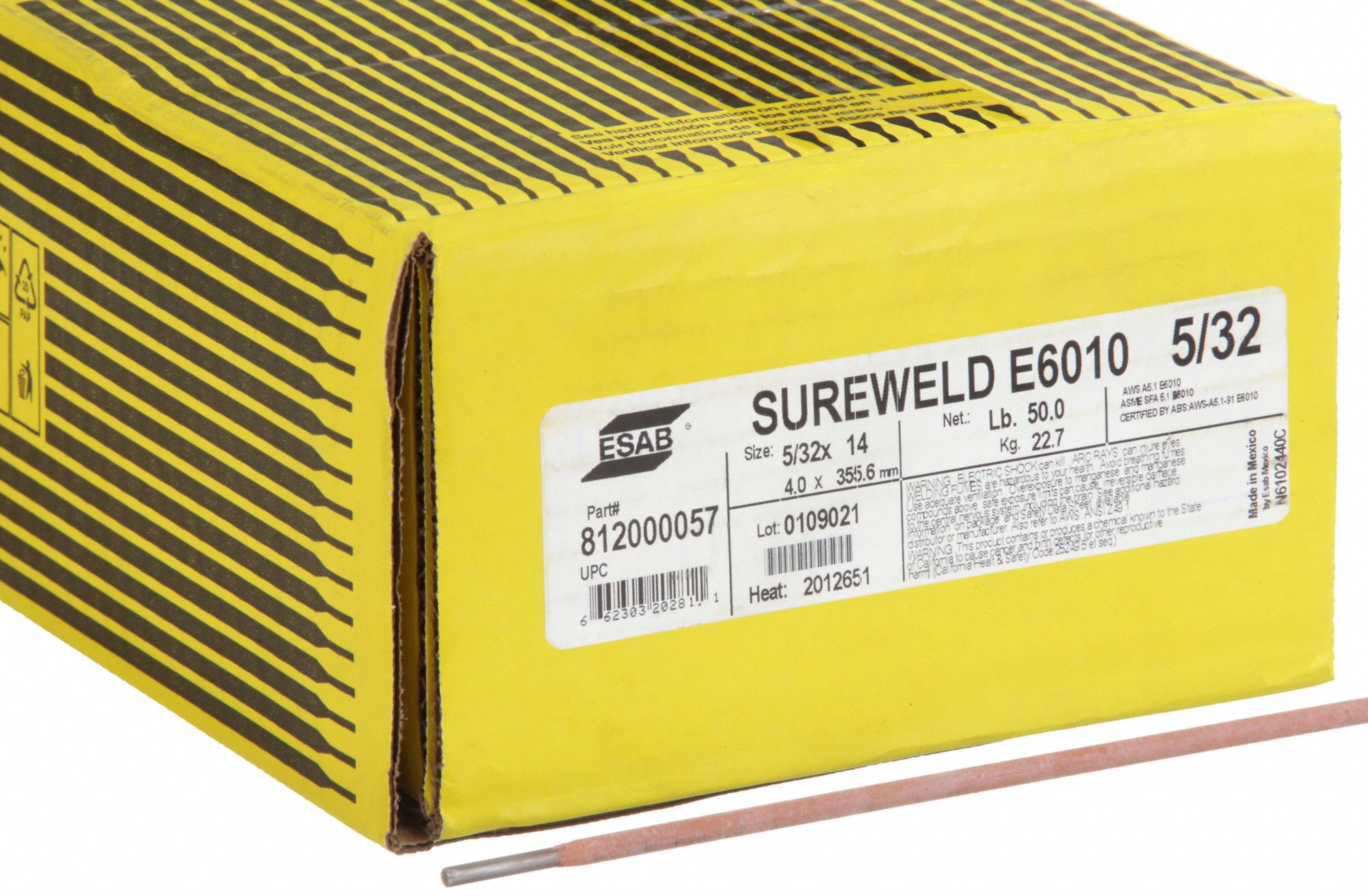 ESAB, Carbon Steel, E6010, Stick Electrode - 400G32|812000057 - Grainger
