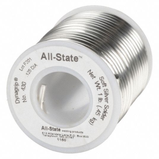ALL-STATE, 1/8 in x 1 lb, DynaGrip 430, Solder Wire - 400G92|69070044 ...