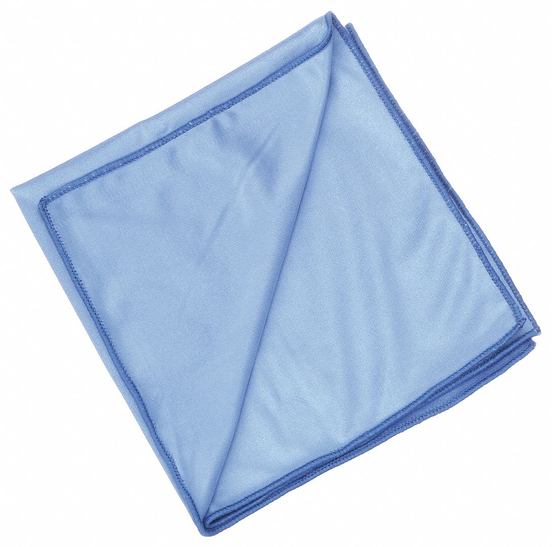 DASH GEAR, Microfiber, Blue, Microfiber Cloth - 400K15|87001 - Grainger