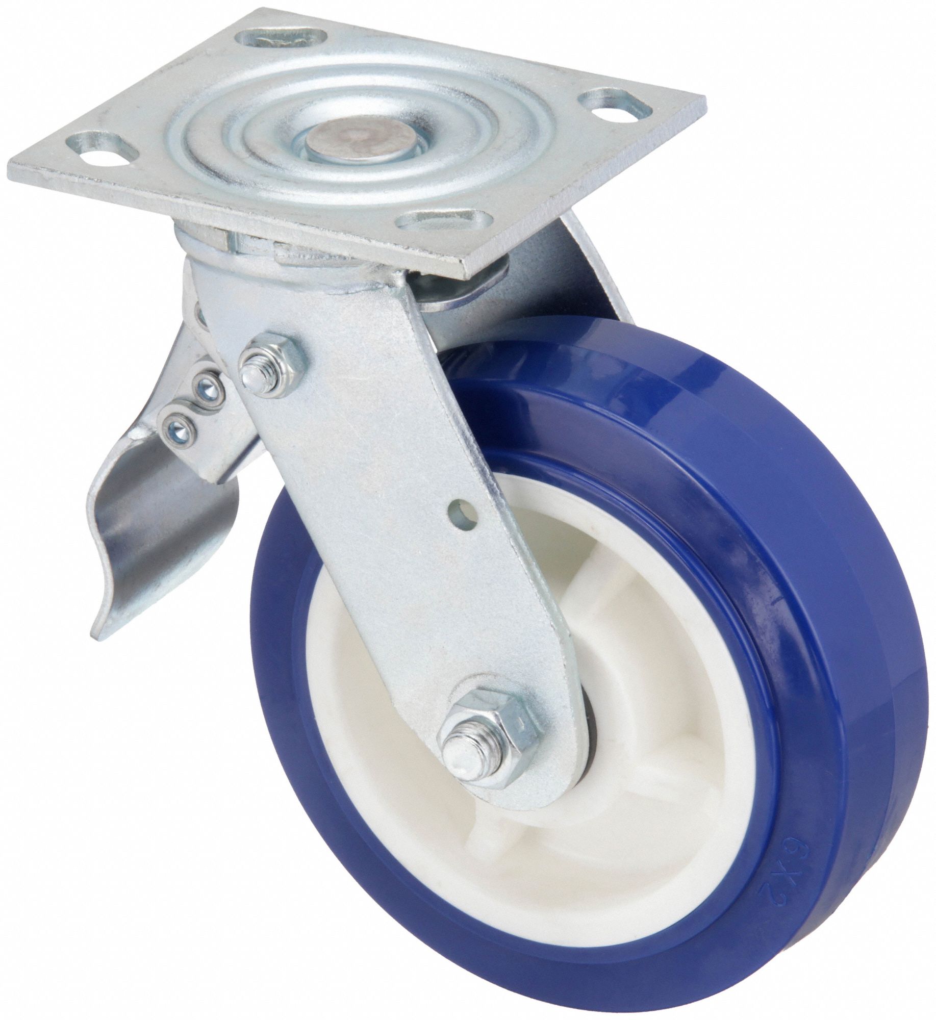 Swivel, Total Lock, Plate Caster - 400K47|400K47 - Grainger