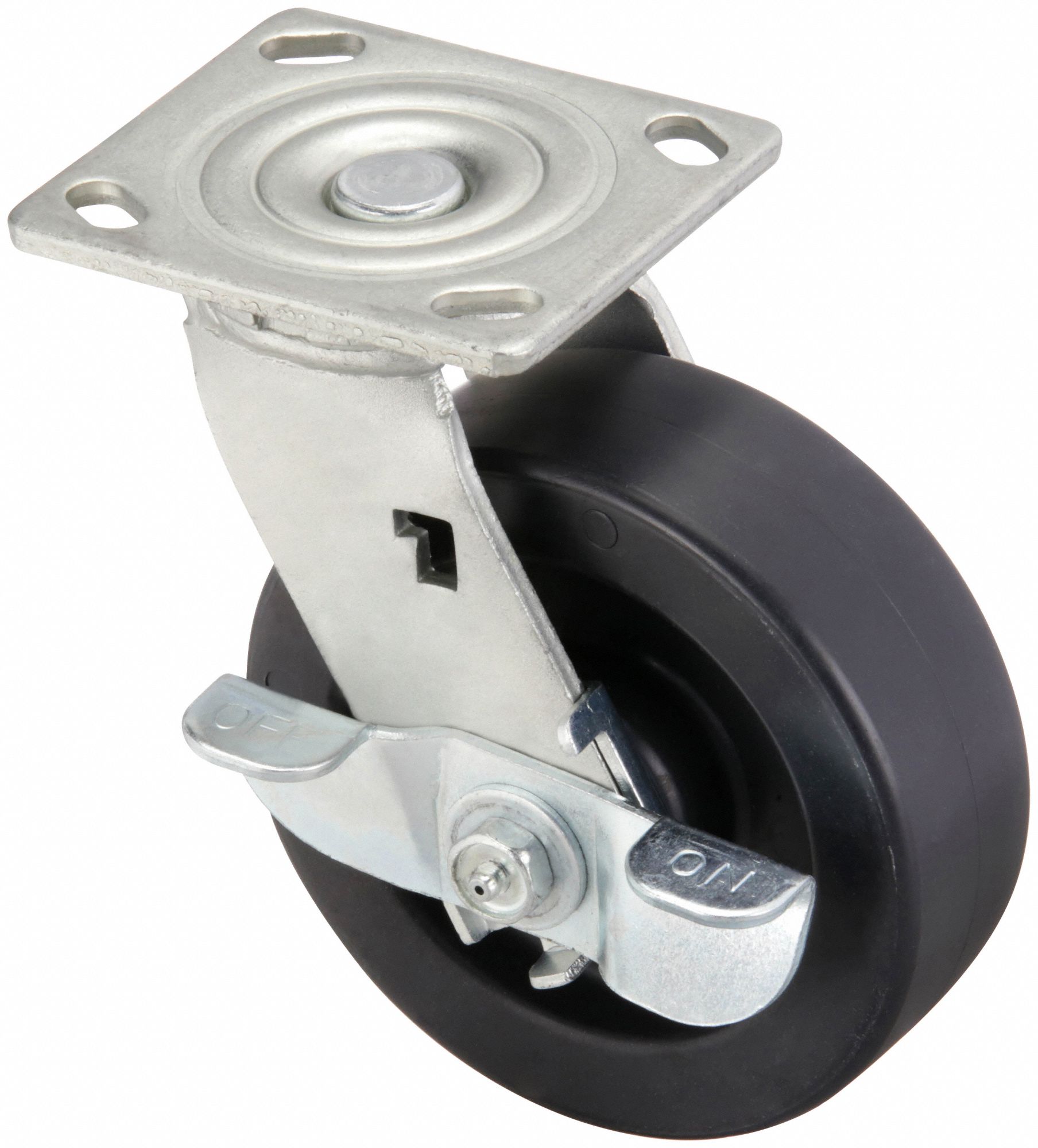 Swivel, Side Brake, Plate Caster - 400K57|400K57 - Grainger