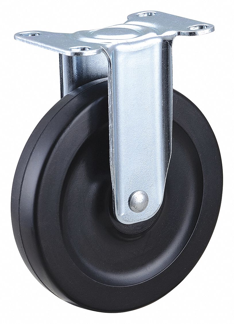 GRAINGER APPROVED Rueda Estándar c/Placa,Patrón C,Fija - Ruedas con ...