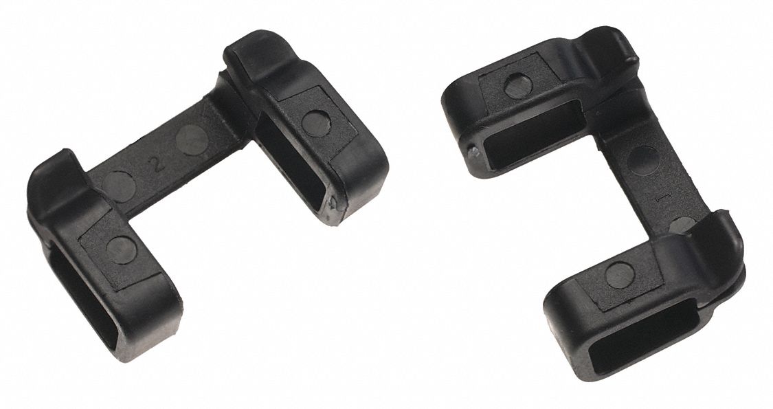 PAULSON, Black, Plastic, Helmet Clips - 400T99|A-GC - Grainger