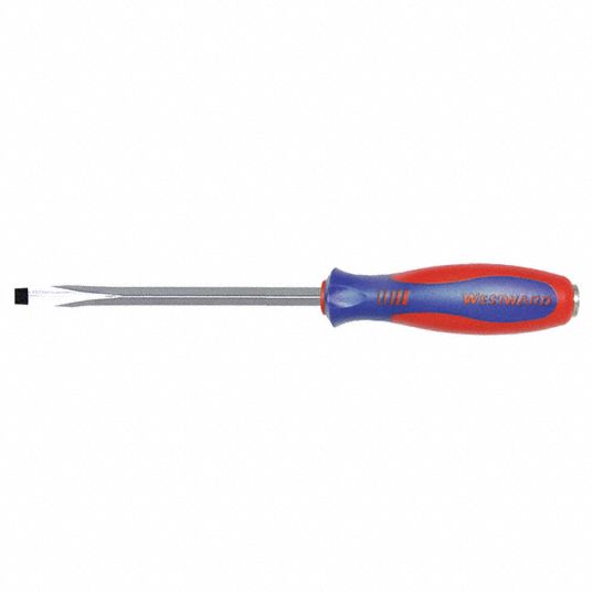 WESTWARD, 5/16 in Tip Size, Long Lg, Demolition Slotted Screwdriver ...