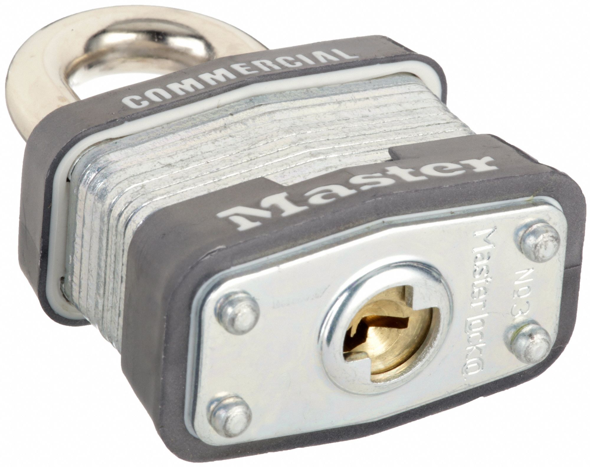 MASTER LOCK Padlock: 3/4 in Vertical Shackle Clearance, 5/8 in ...