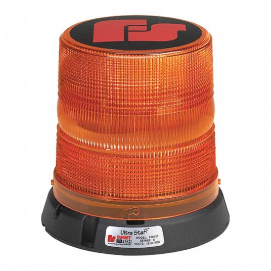 FEDERAL SIGNAL, Flashing Beacon, 6 1/2 in Overall Ht, Beacon Light ...