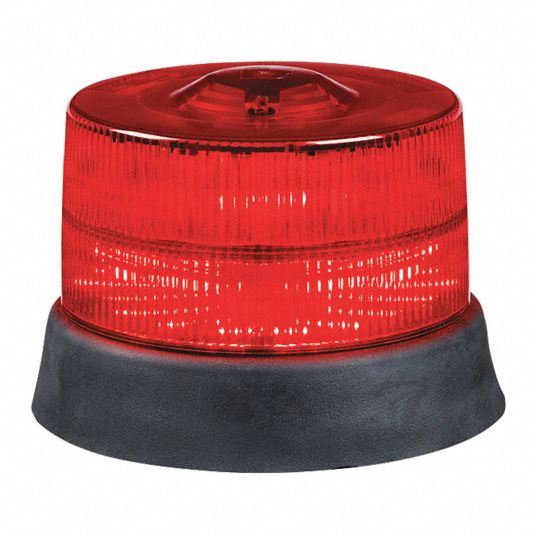FEDERAL SIGNAL, Flashing Beacon, Red, Beacon Light - 401N41|LP800-R ...