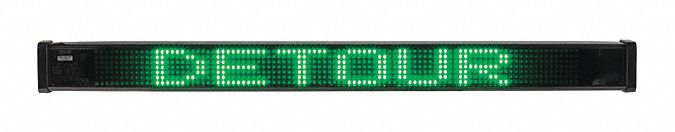 FEDERAL SIGNAL, Indoor/Outdoor, 1 Faces, LED Message Display Sign ...