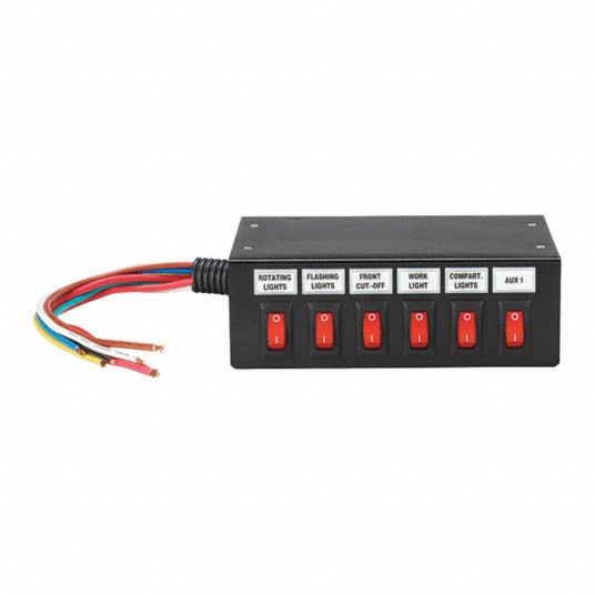 FEDERAL SIGNAL, Controller, 4 29/32 in Lg, Vehicle Light Controller ...
